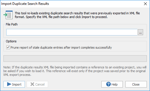 Export And Import Duplicate Search Results