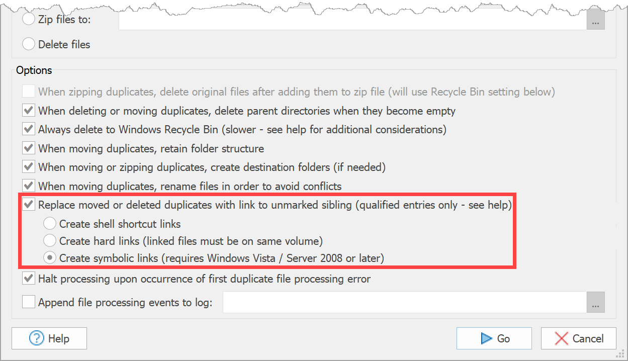 Duplicate File Linking
